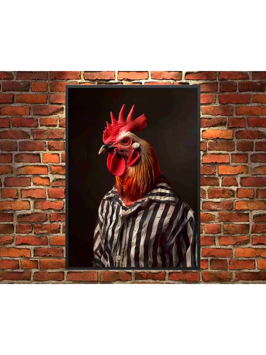 Заключенная птица-курица 1, Плакат 30x42см