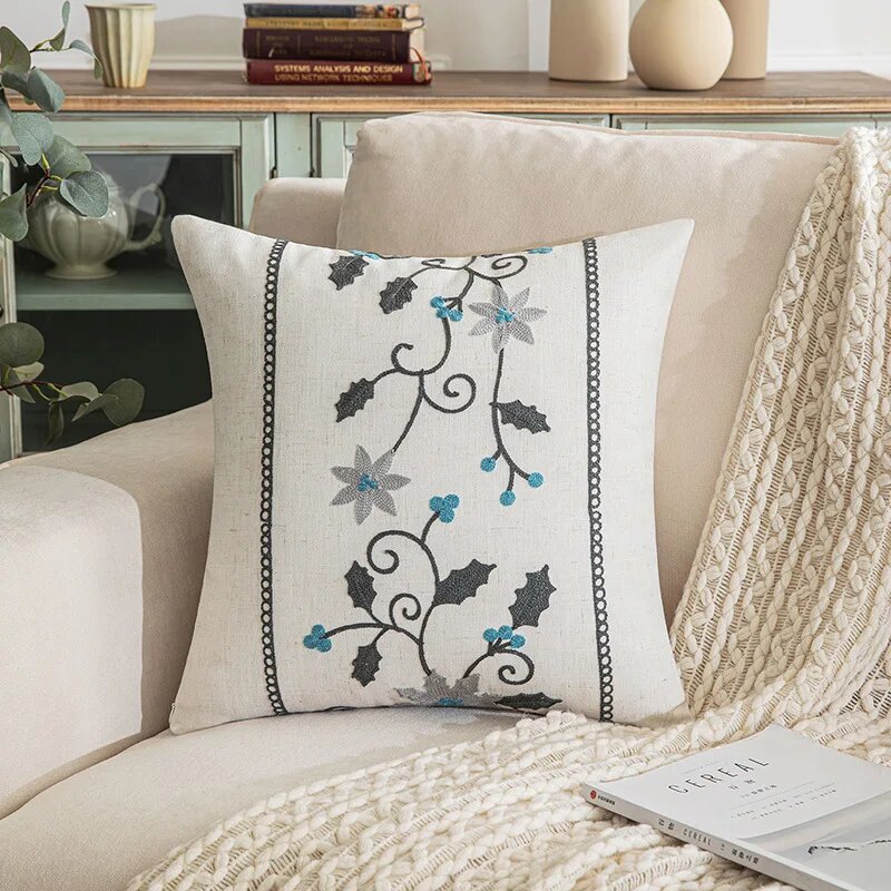 Чехлы для подушек Jacquard с вышивкой 100% полиэстер