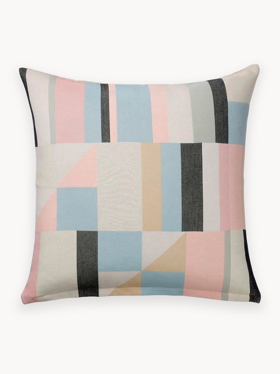 Наволочка декоративная 50x50 см светло-бежевый/разноцветный IKEA LYKTBARARE люктбэраре