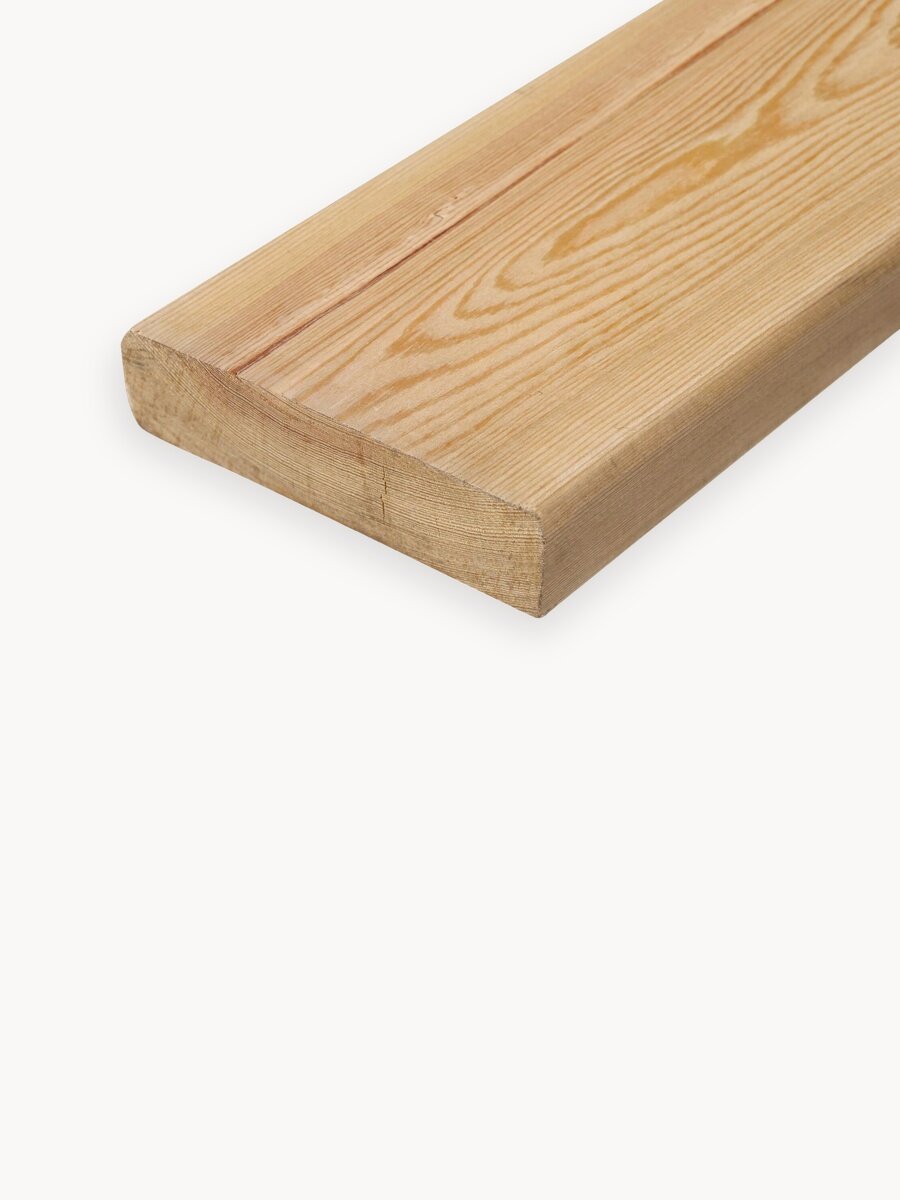 Доска палубная 28х140х3000 мм из лиственницы сорт АВ