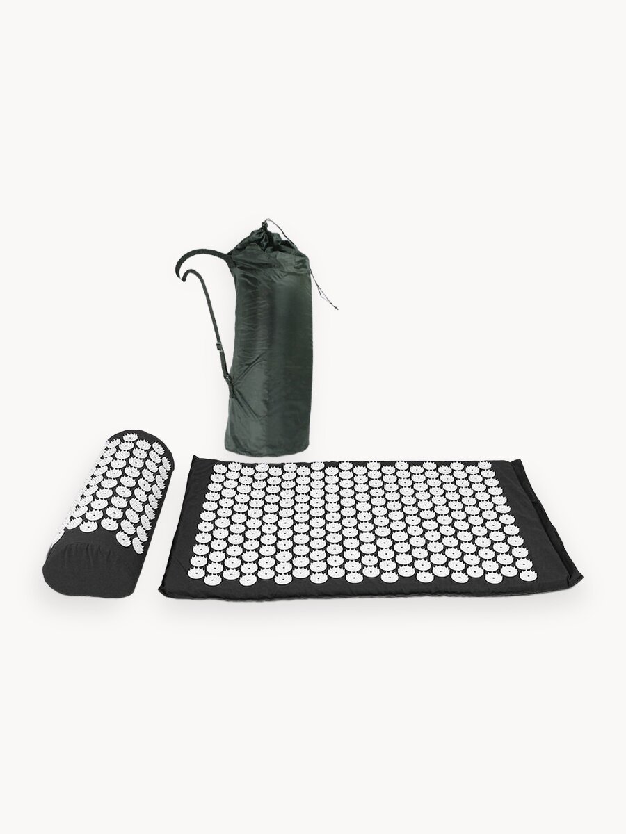 Апликатор Кузнецова набор 3 в 1 черного цвета / Аппликатор массажный / Ипликатор кузнецова