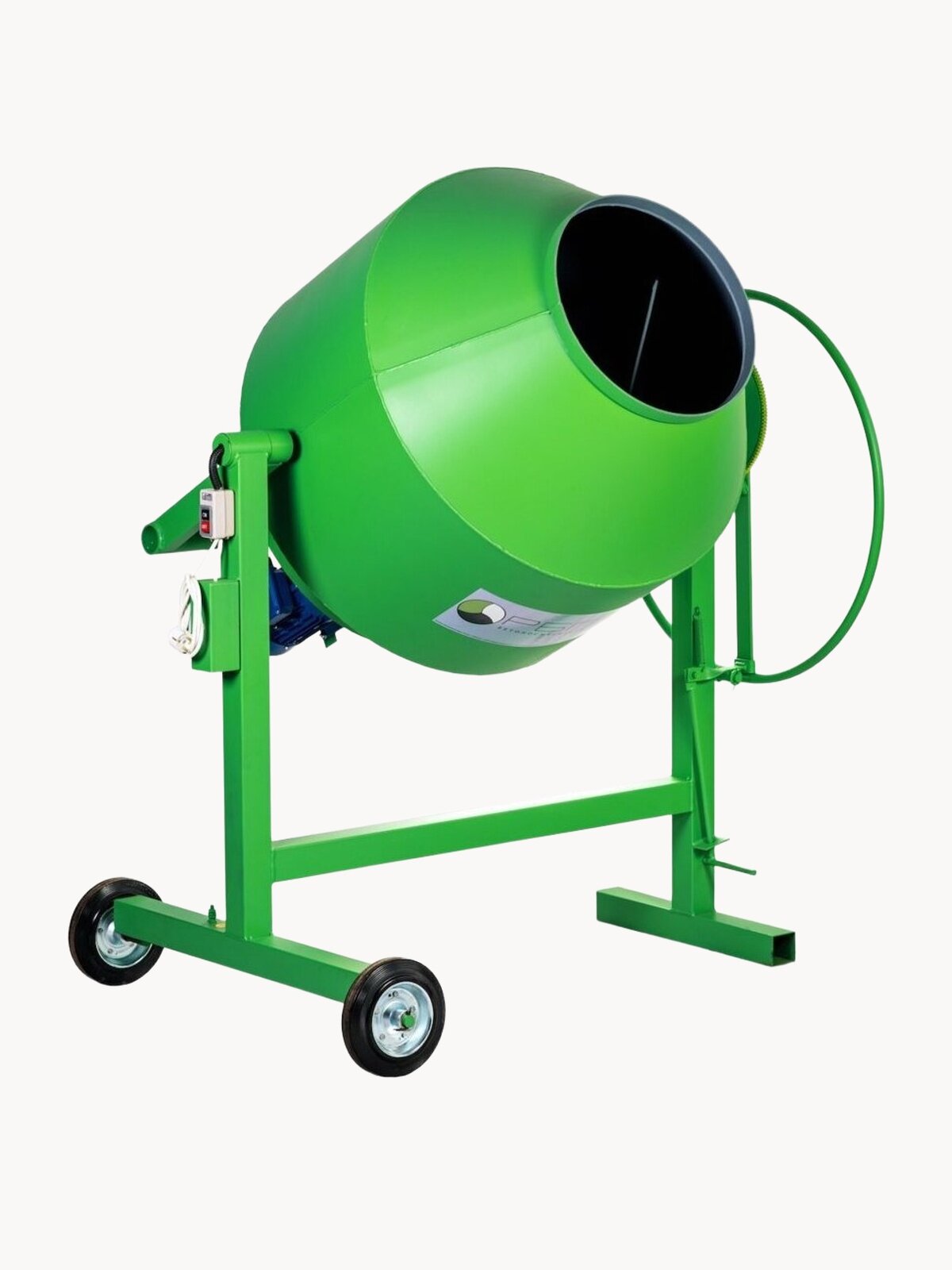Бетономешалка Гамбит РБГ-320 с редуктором опрокидывания (250л загрузки, 1500 Вт, стальной венец, 220/380В)