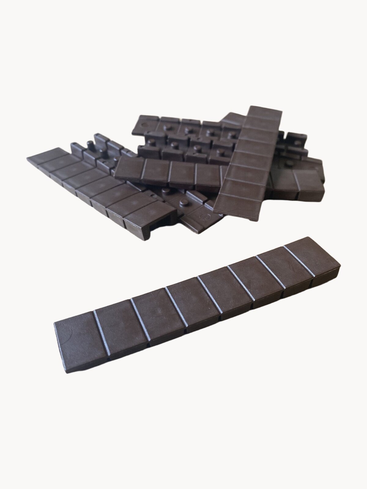 Клин мебельный для выравнивания (8шт), на 8 делений, Коричневый