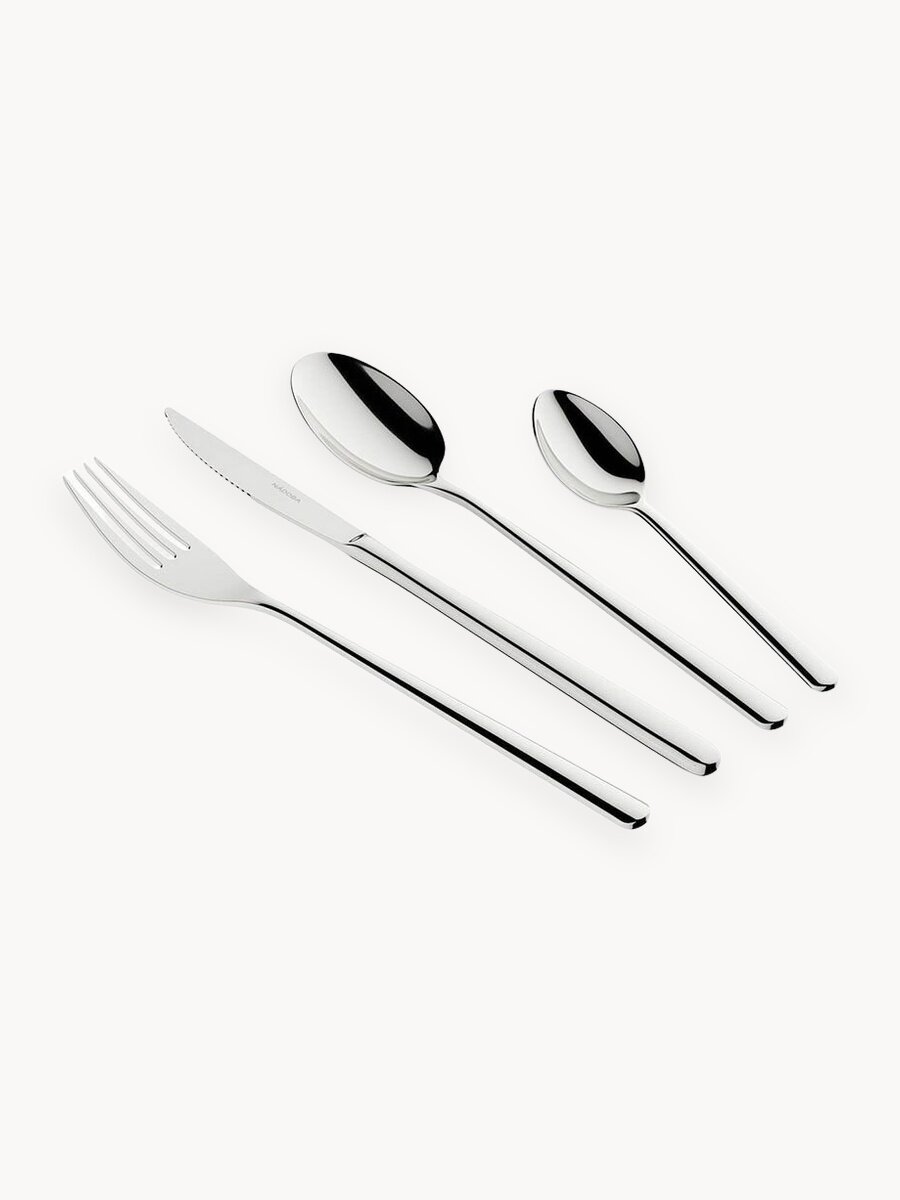 Набор столовых приборов NADOBA, серия IRIS, 16 предметов, на 4 персон, нержавеющая сталь