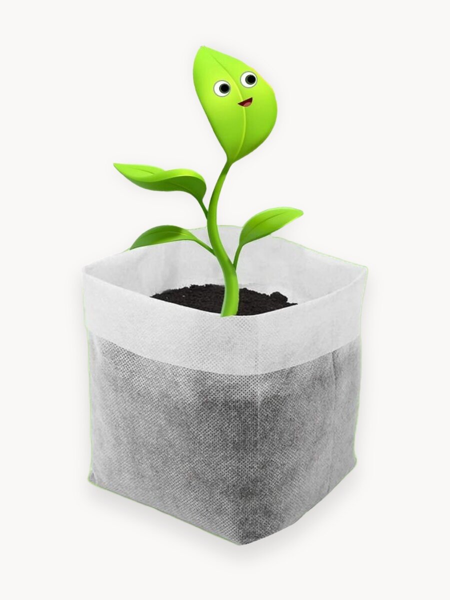 Биоразлагаемые мешочки для рассады 9х10 см, 100 шт