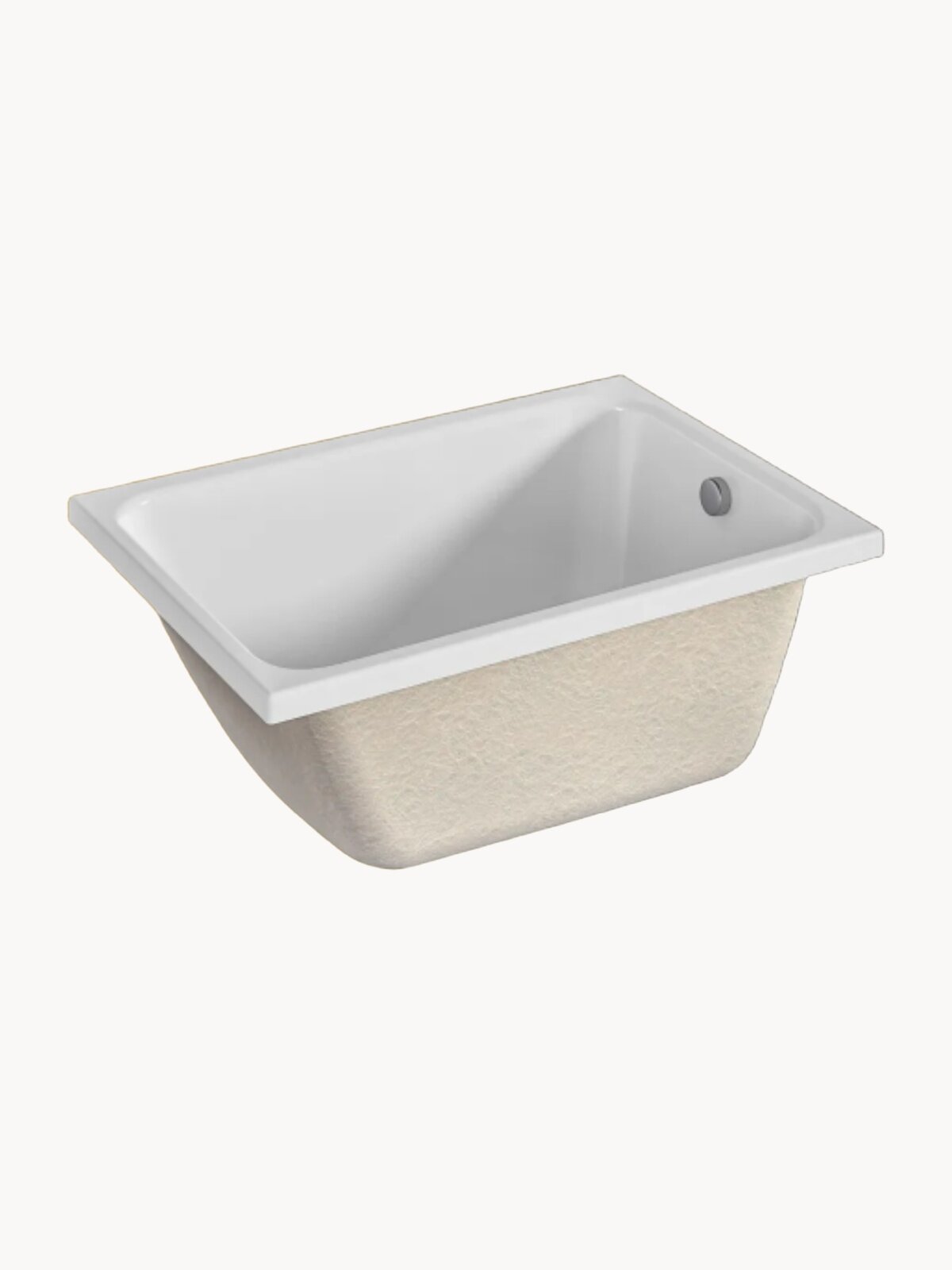 Ванна акриловая 100х70 см 1MARKA LETT в наборе 4 в 1: Ванна, фронтальная панель, каркас, слив-перелив 01лет1070кп