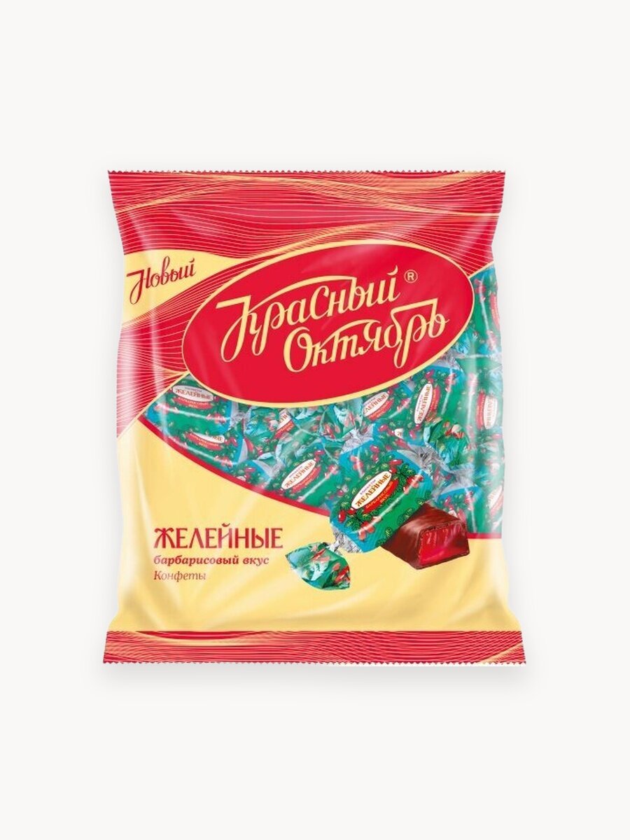 Конфеты желейные Красный Октябрь барбарисовый вкус 250 г