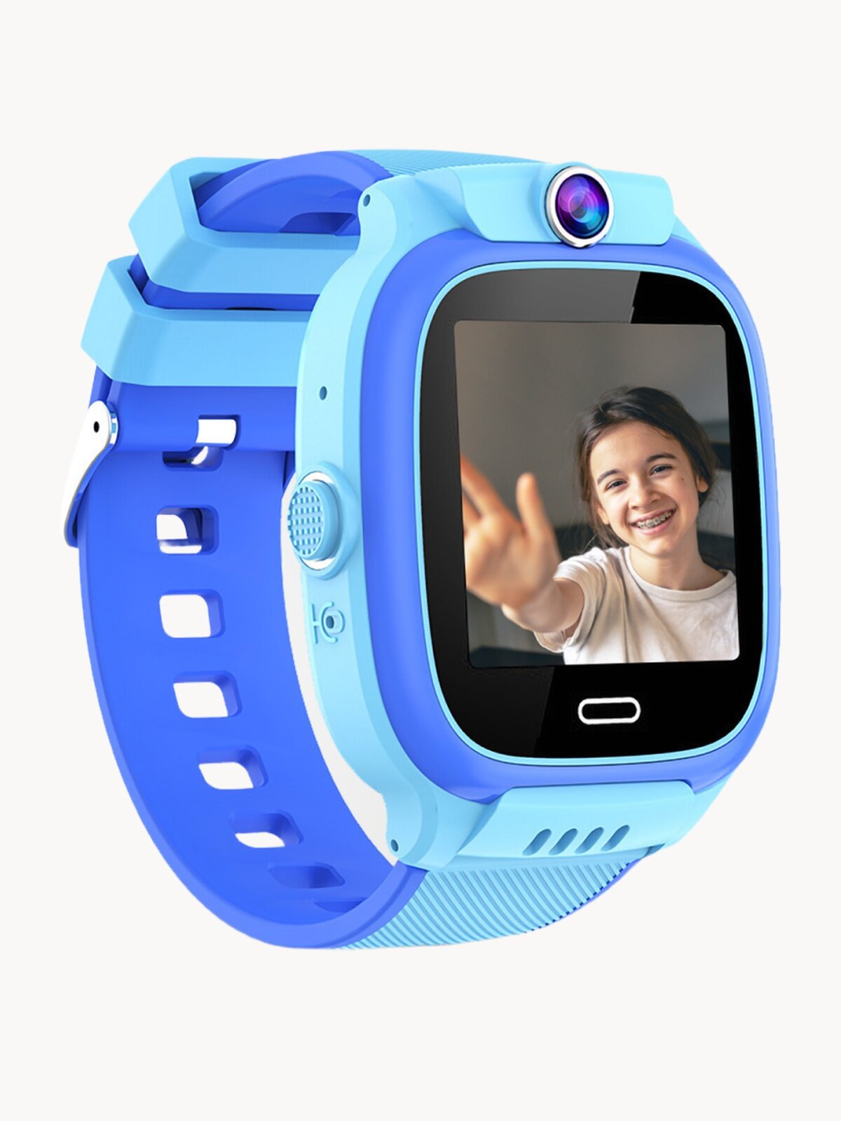 Смарт часы детские / Умные часы для детей с SIM-картой и GPS / голубые