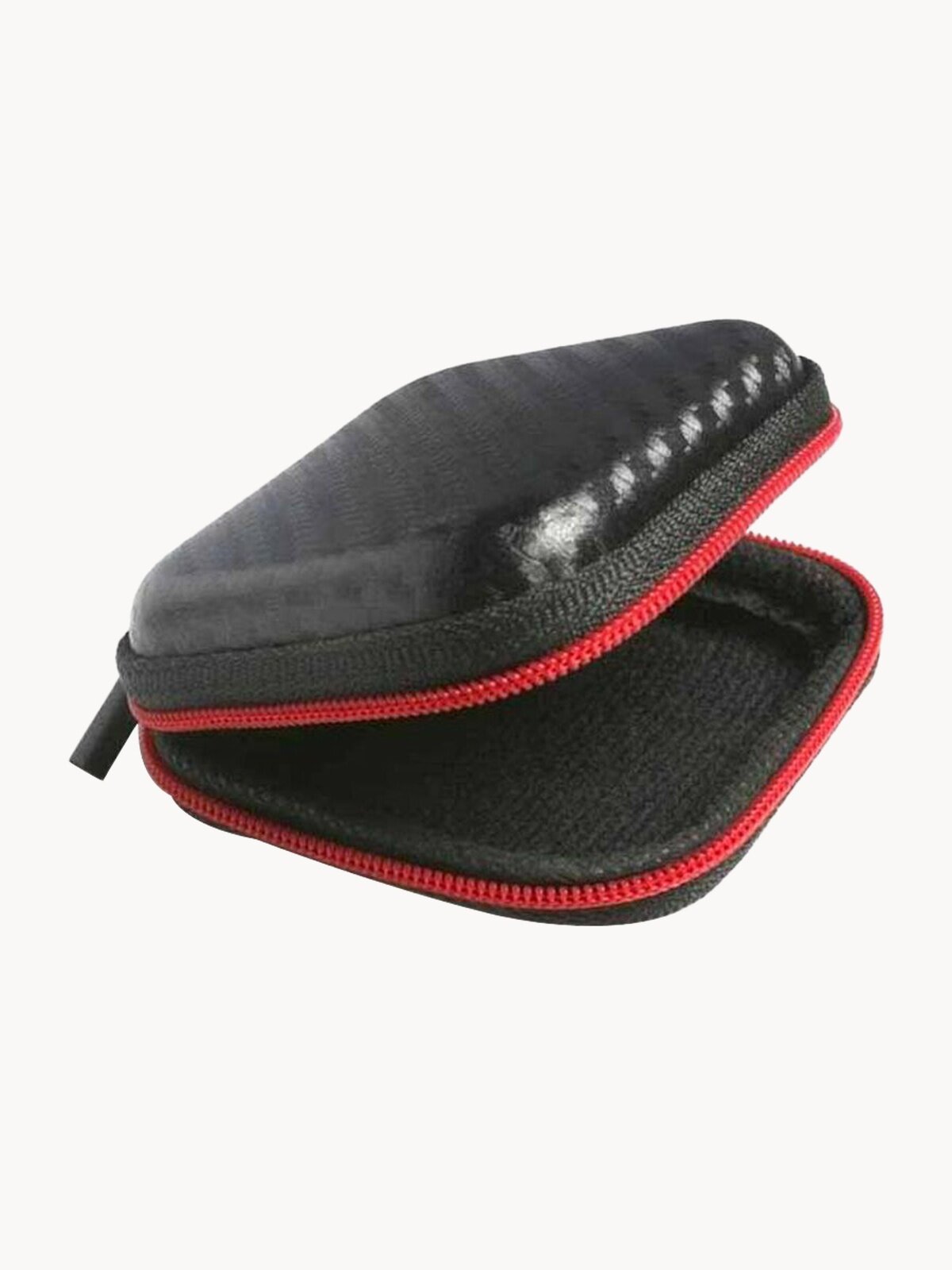 Чехол-кейс "Carbon", для наушников; гарнитур, флешек, набор 3 ШТ; отделение-сеточка