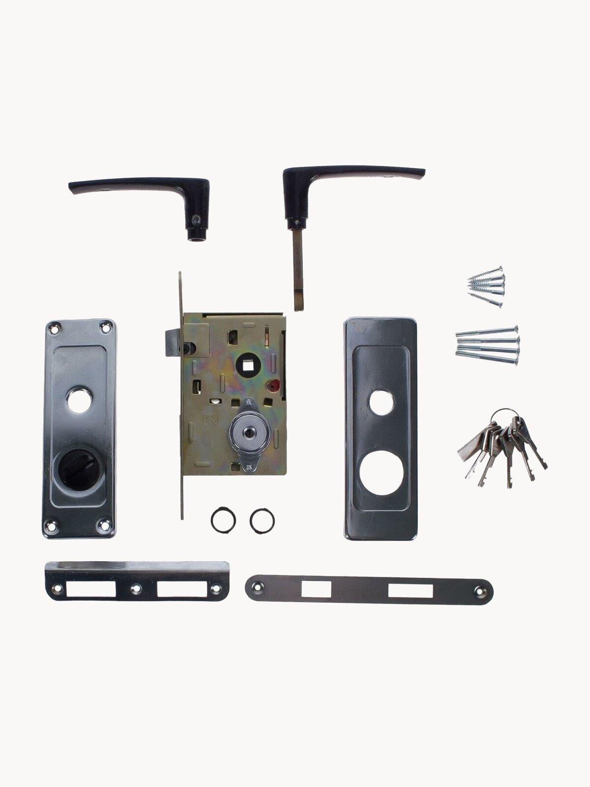 Замок врезной с ручками Барановичи ШО 25 Зенит