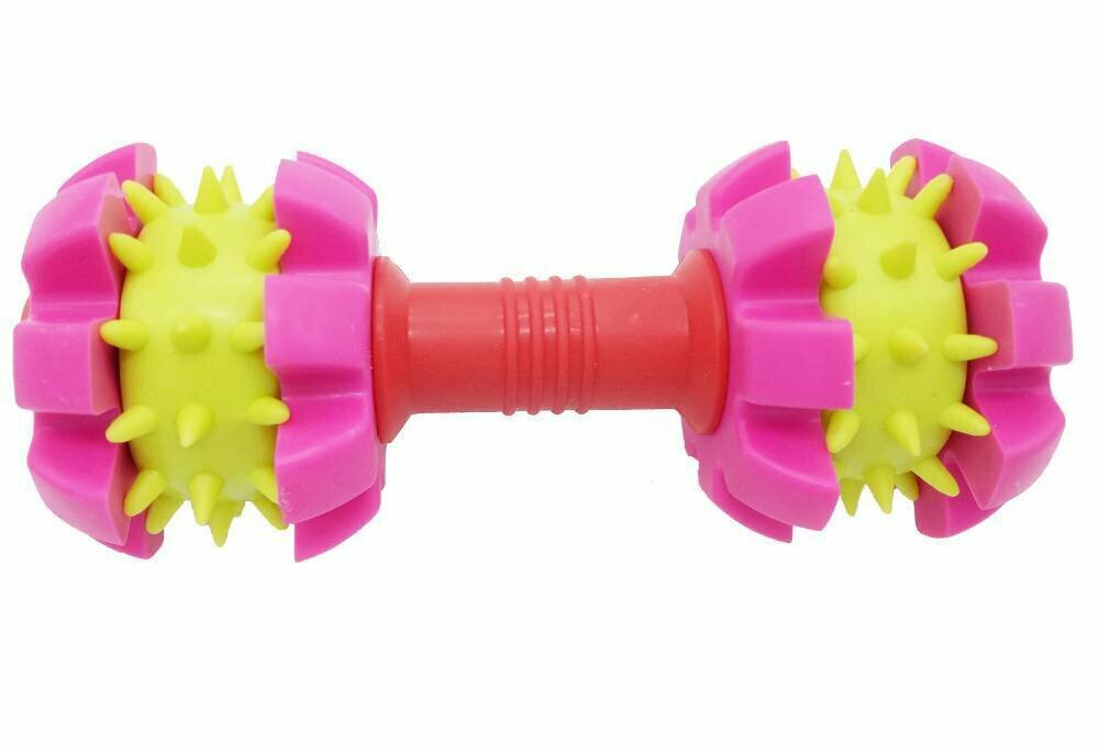HOMEPET Игрушка для собак Гантель с шипами Dental 15,5 см