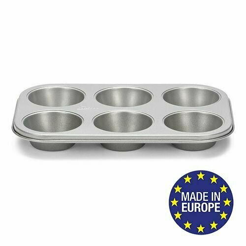Форма для маффинов на 6 шт Patisse Silver 27х18х2.5 см