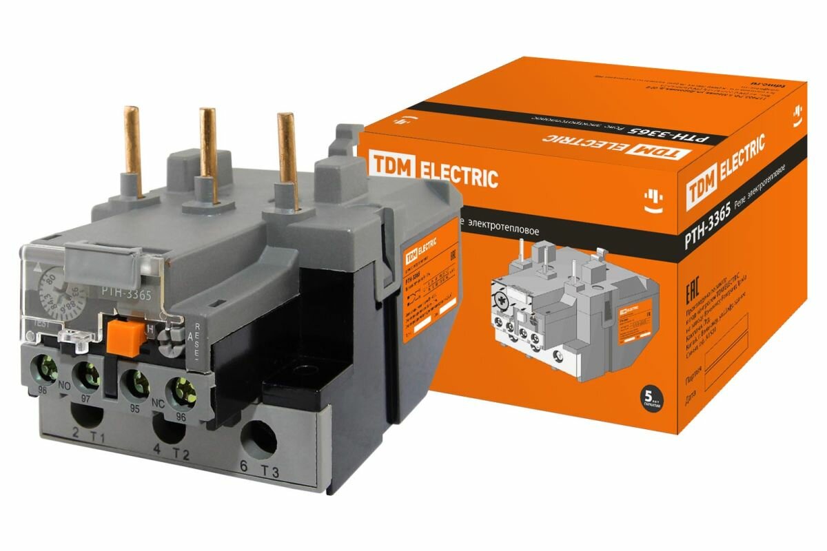 Реле электротепловое РТН-3365 80-93А TDM