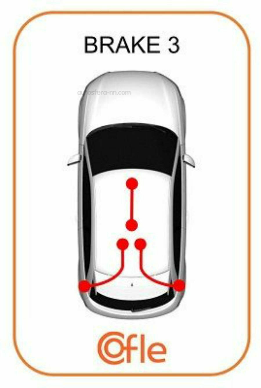 COFLE 92115456 Трос стояночного тормоза задн FORD FIESTA all - KA all- PUMA all 96-99