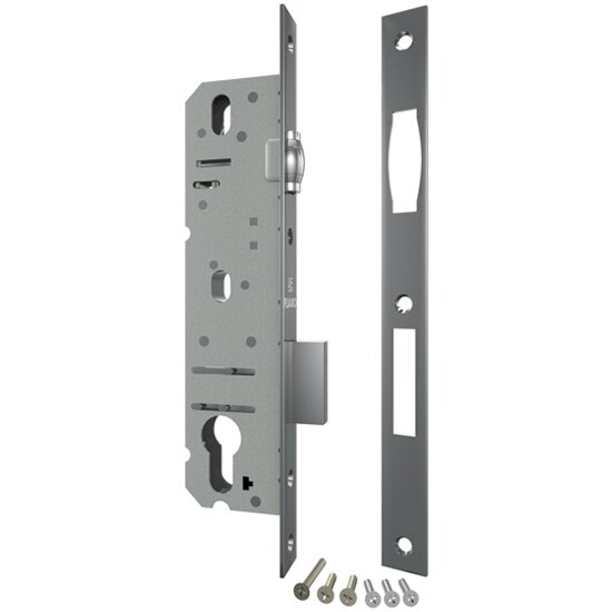 Корпус узкопрофильного замка с роликовой защелкой Fuaro PROF5124-30 CP хром