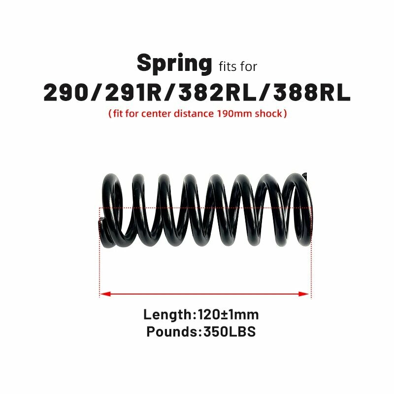 EXAFORM Ks Exa Form 291R задний амортизатор 190 мм для горных велосипедов Черный, 120mm-350LBS