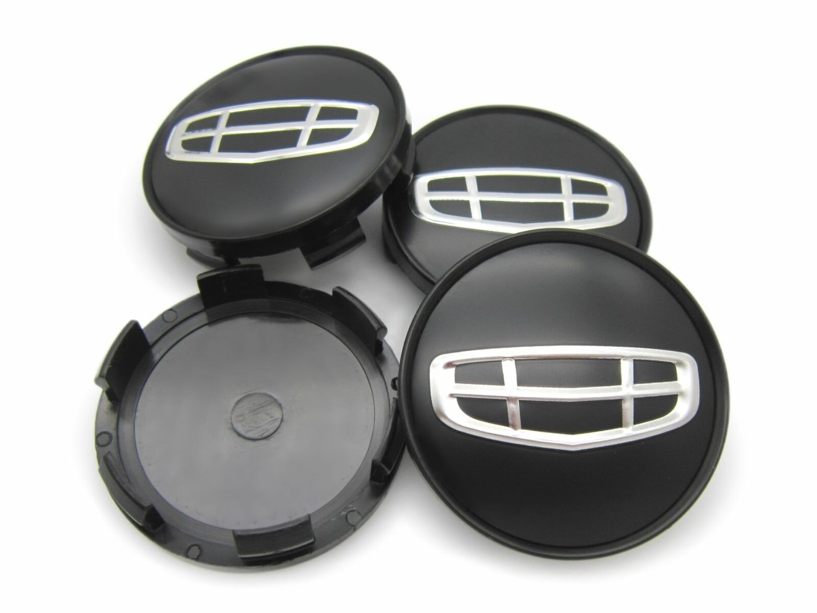 Колпачки, заглушки на литые диски Geely 59/56/10 мм, комплект 4 шт.