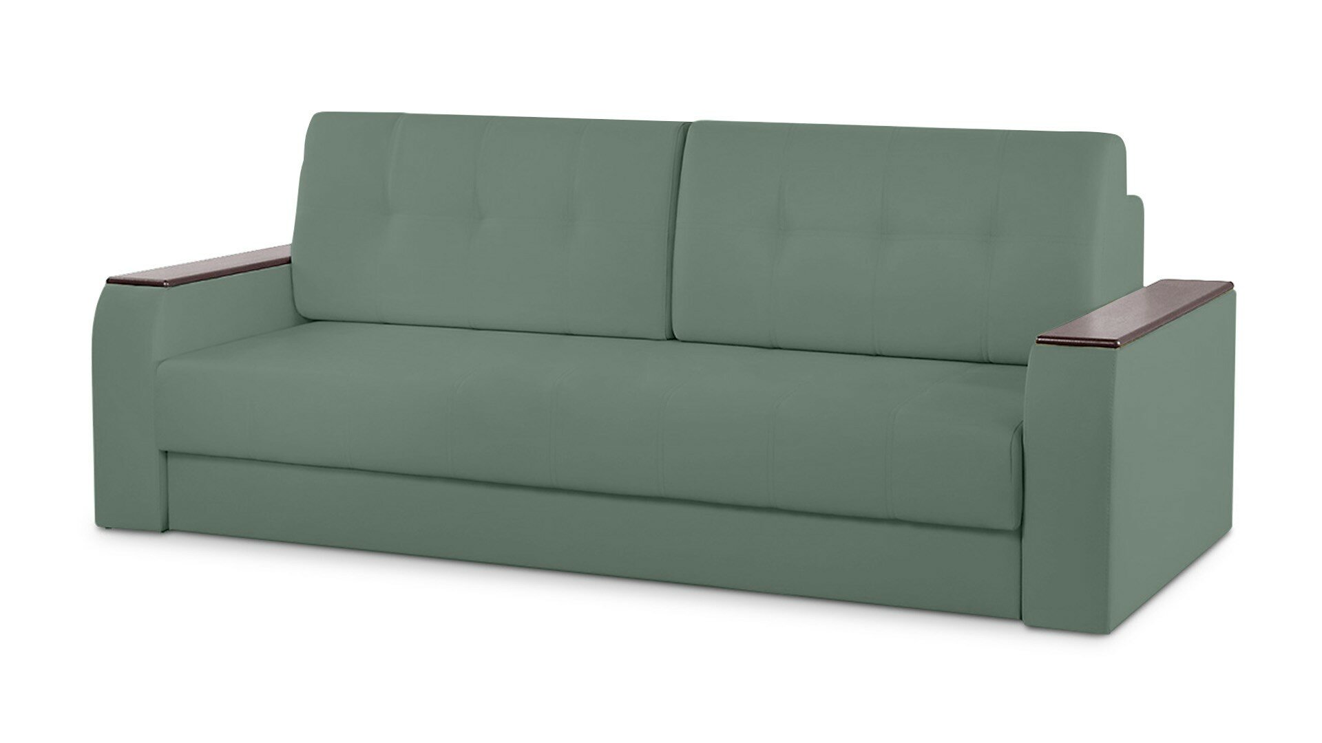 Диван Арго Лайт Vivaldi 10 NEW 230x94x80 см, зеленый Велюр, еврокнижка GOODFORM