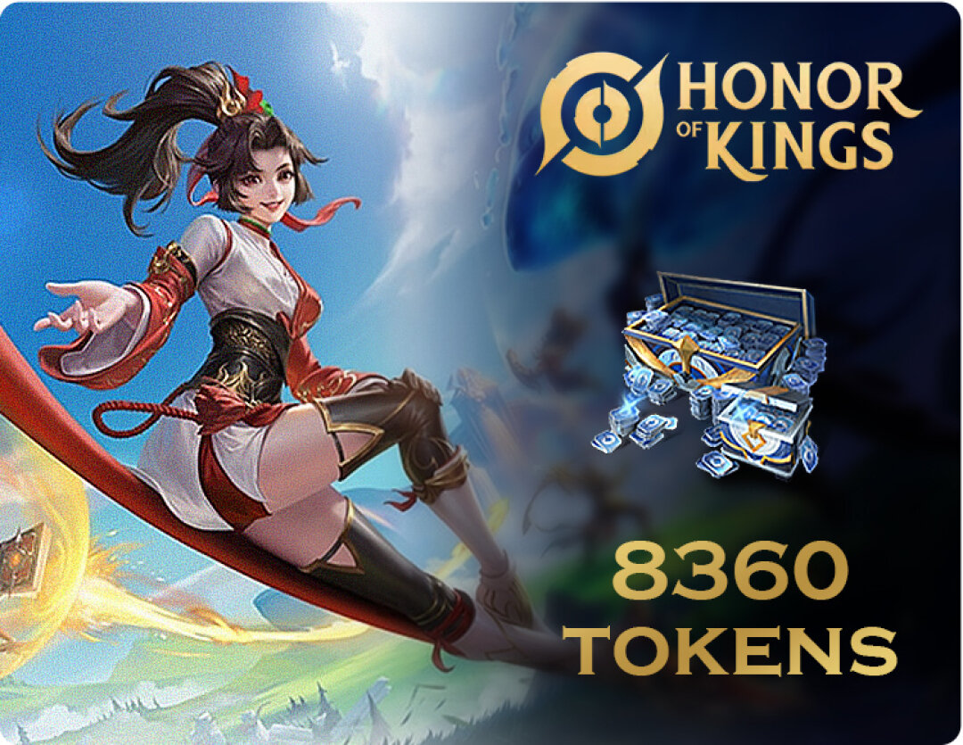Игровая валюта Honor of Kings 8360 Tokens [Цифровая версия]