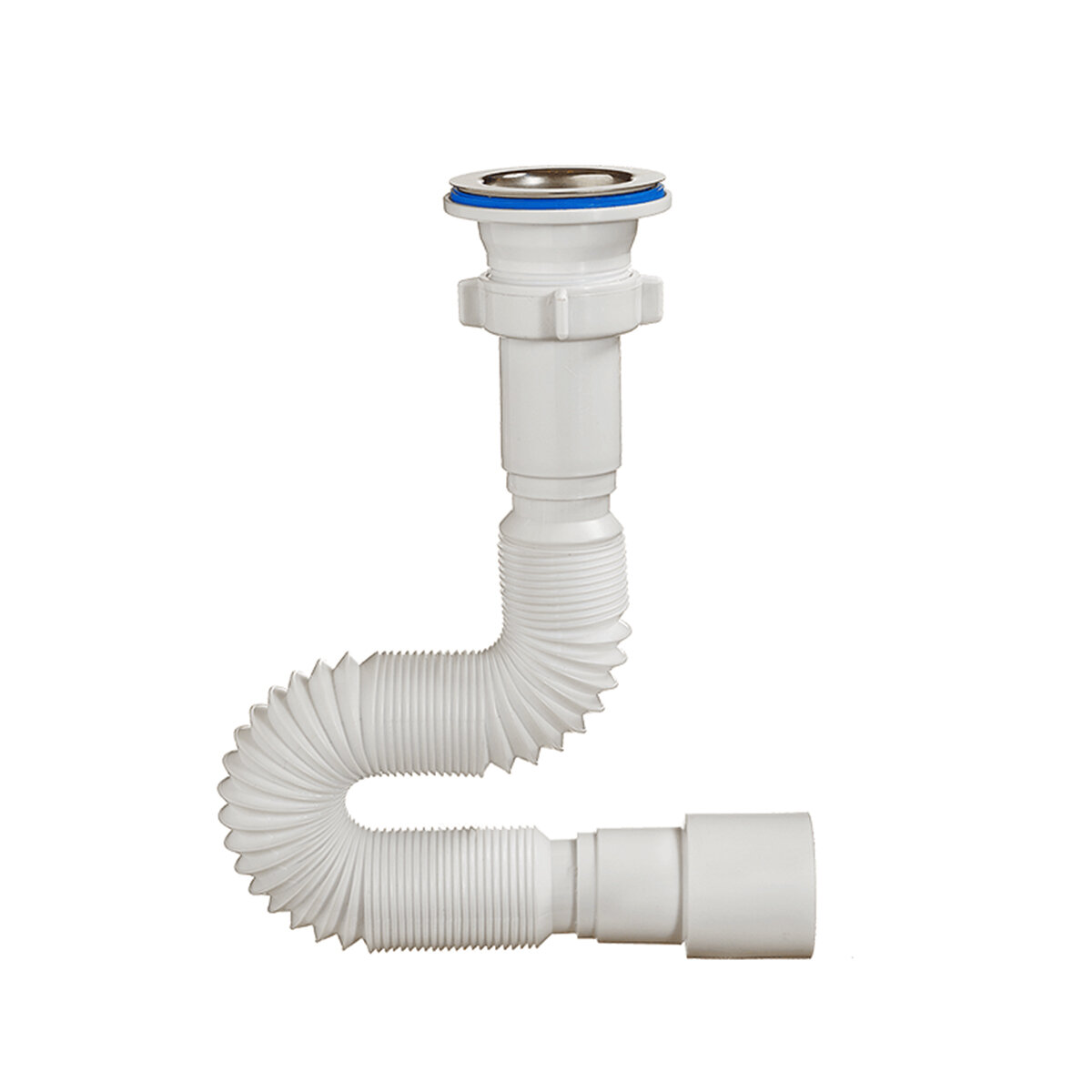 Сифон гофрированный Orio А-3015, с нержавеющим выпуском 1 1/2" x 40/50 мм, 650 мм