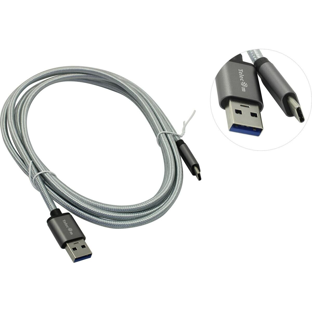 Telecom Кабель USB A M --> USB-C M ver3.0 2м