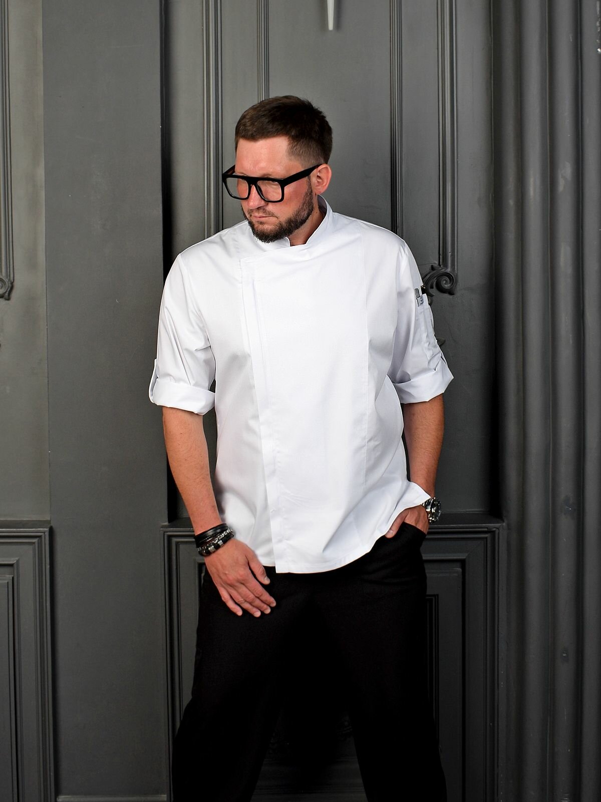 Мужской китель на молнии M-2.1