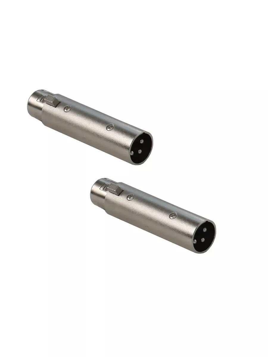 Переходник XLR папа 3P - XLR мама 3P, 2 шт AD355