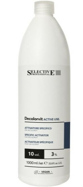 Концентрат Selective Professional Decolorvit System Decolorvit Active Use, Специальный активатор, 3%, 1000 мл