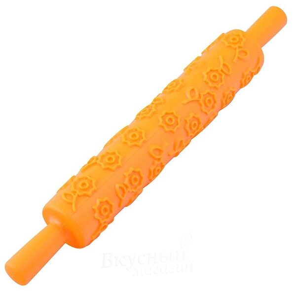 Скалка для мастики и марципана Цветы Мультидом (Набор из 2 шт.)