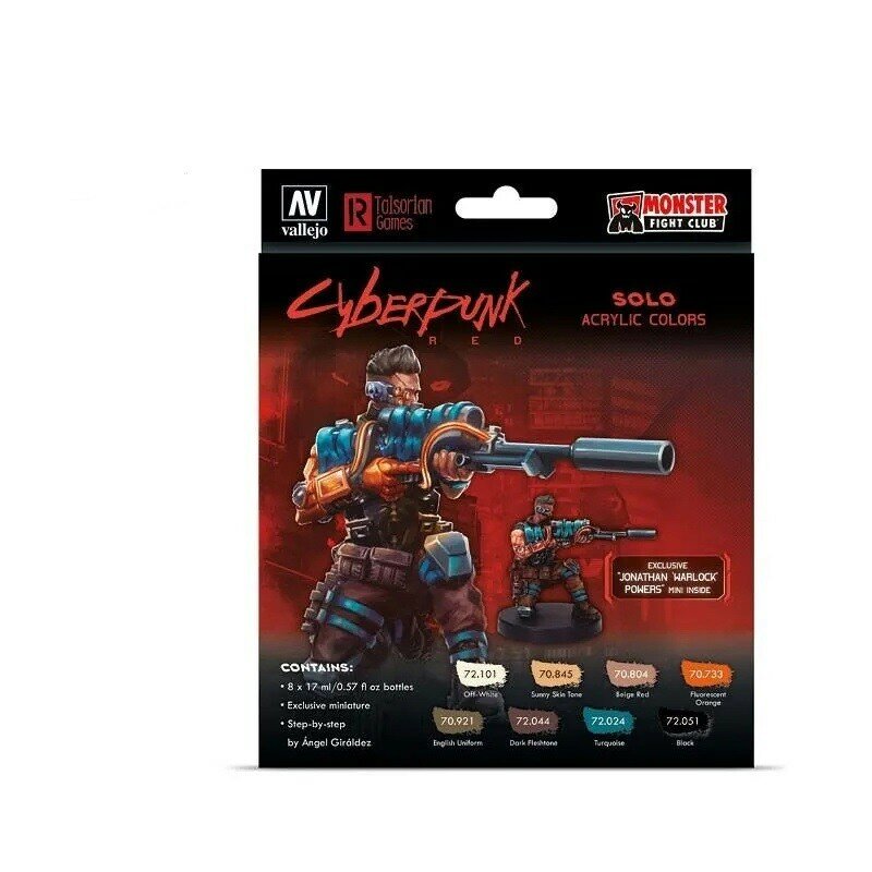 Аксессуар для Warhammer Vallejo Набор Vallejo Cyberpunk Red: Solo 72.309 (8)