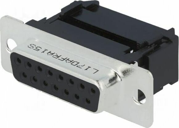 Разъем AMPHENOL L17DAFRA15S Разъем D-Sub PIN: 15 вилка "мама" на шлейф ID 1шт