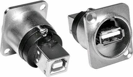 Переходник CLIFF CP30110 Адаптер гнездо USB A-спереди гнездо USB B-сзади FT USB 2.0 1 шт