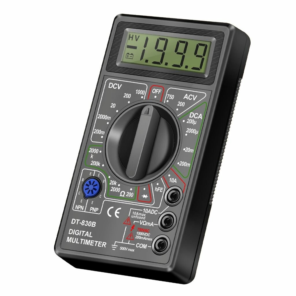 DT-830B Мультиметр черный
