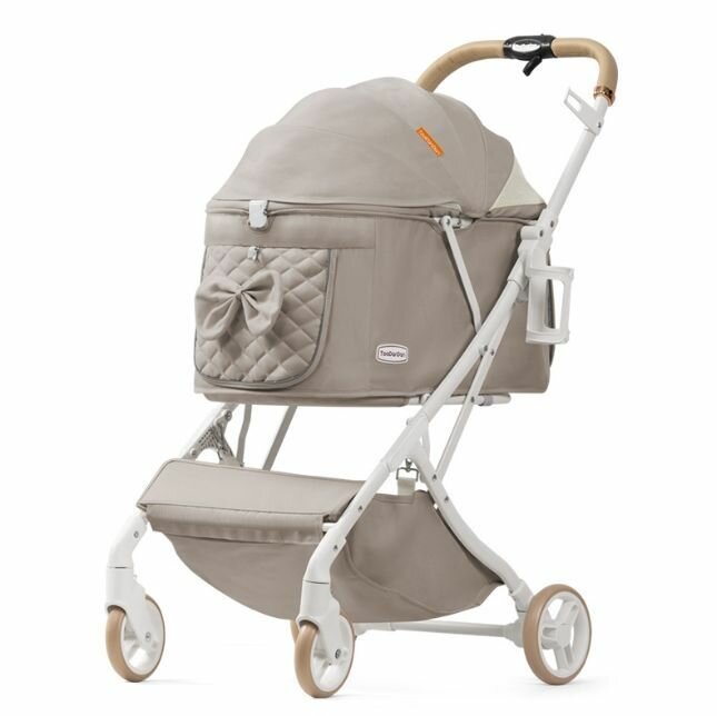 Коляска прогулочная для собак и кошек, kyut, для мелких и средних пород (до 20 кг), складной, съемный