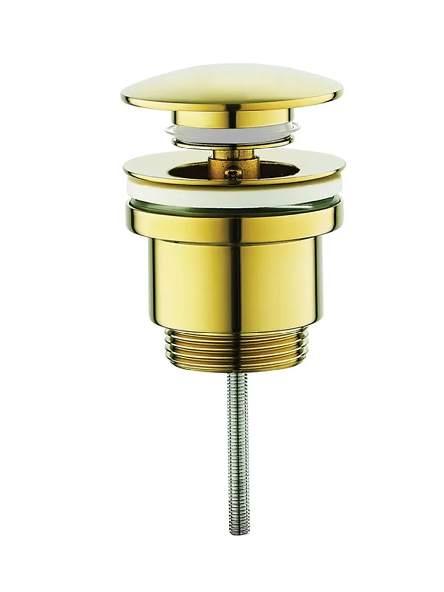 Донный клапан Raglo R600.01.23, для раковины, автоматический, латунный, золотой