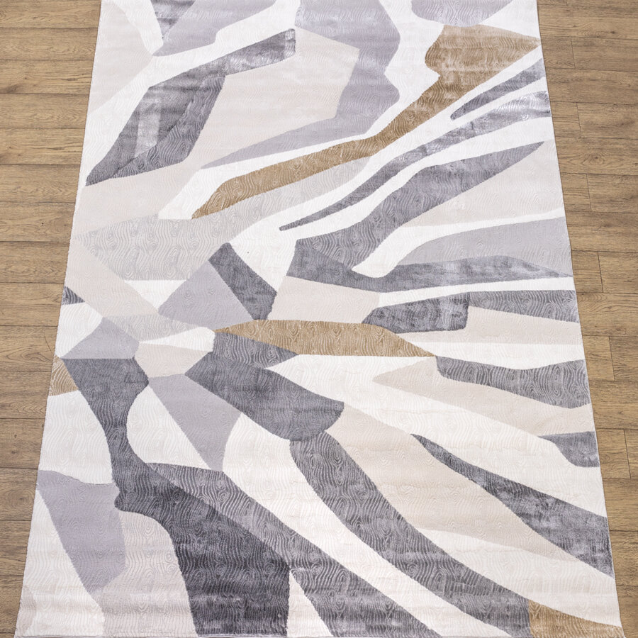 Ковер, Прямой, Бежевый, Серый, Золотисто-жёлтый, Современный, на пол, в гостиную, спальню, в ассортименте (80 см. на 150 см.)