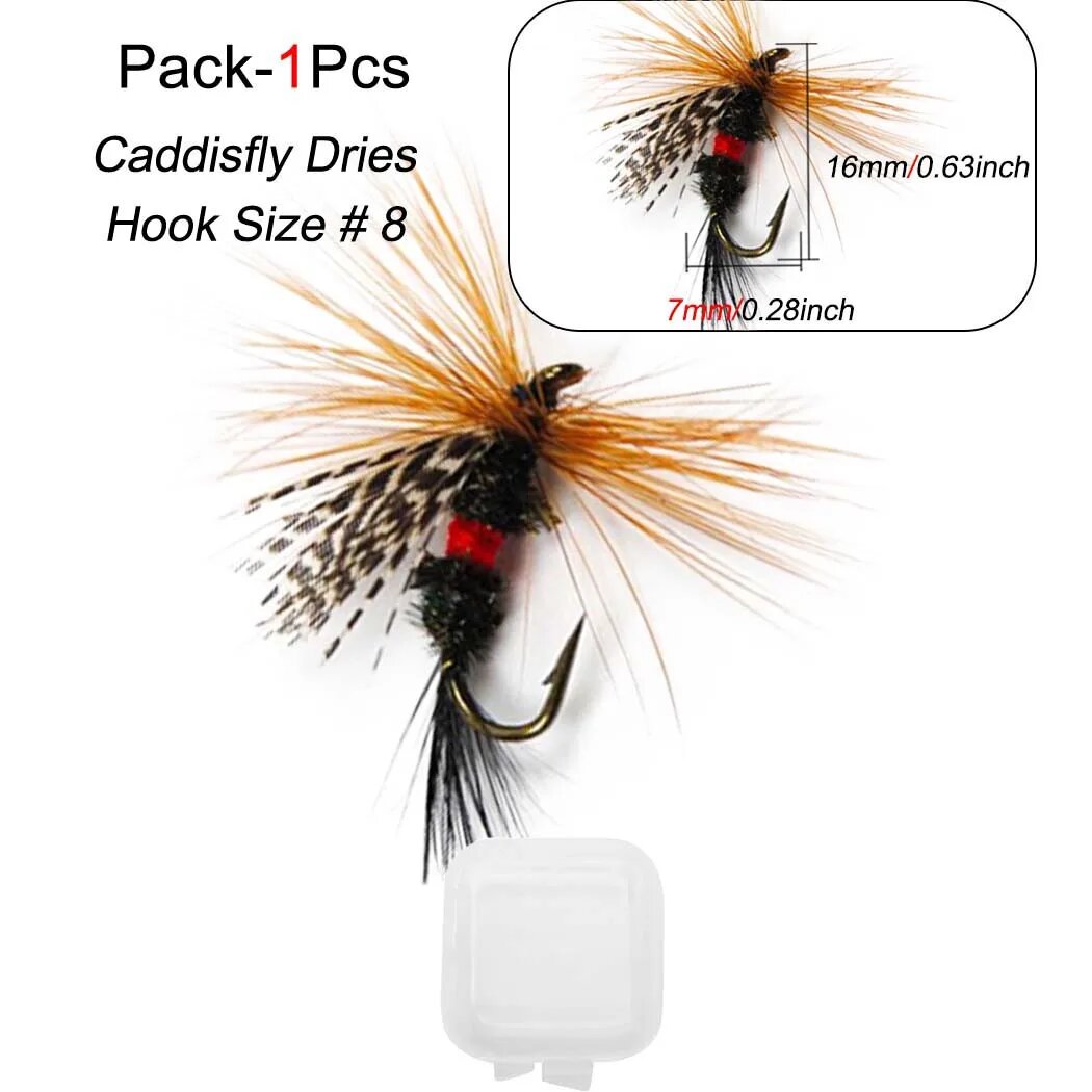 Мушки для ловли нахлыстом Qievcrme, набор из 1/3 шт. Style A-1Pcs