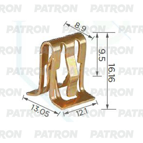 Скоба металлическая Chrysler Применяемость крепление решетки