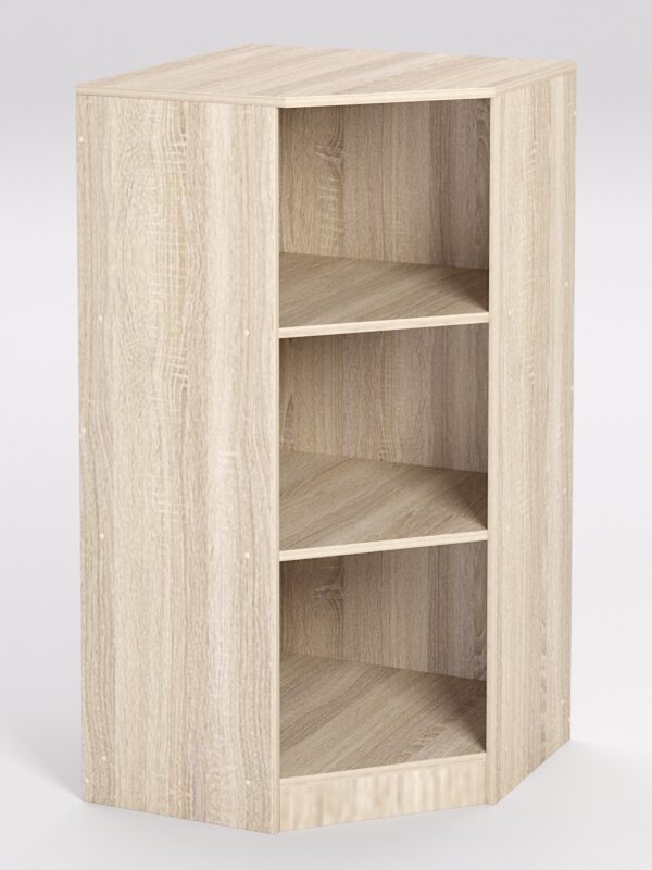 Угловой офисный стеллаж "Вектор" СУ-12, Дуб Сонома. Производитель товара - компания Westcom.