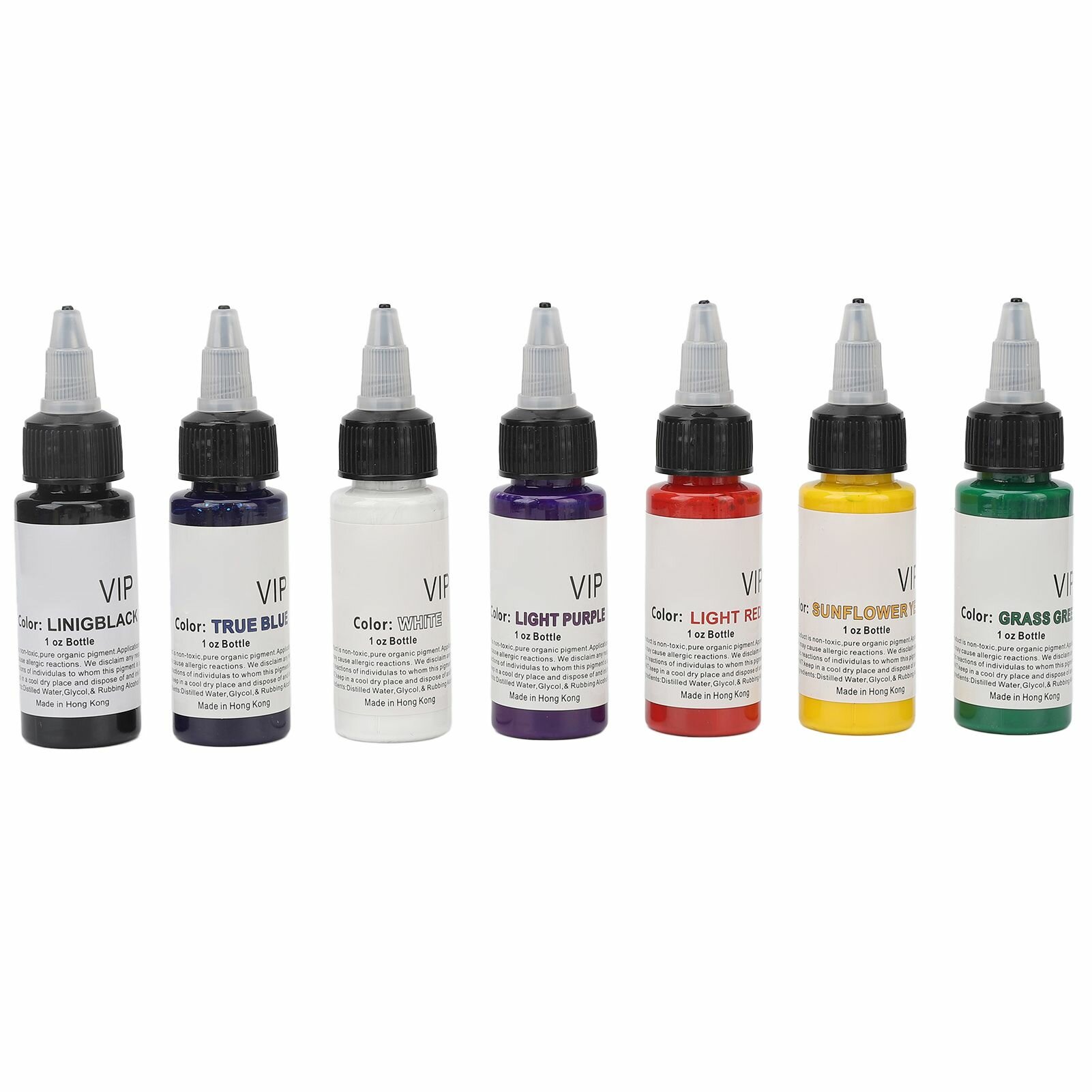 30 мл набор чернил для татуировки 7 цветов легко окрашиваются долговечные безопасные пигменты для татуировки набор для 3D макияжа боди-арт