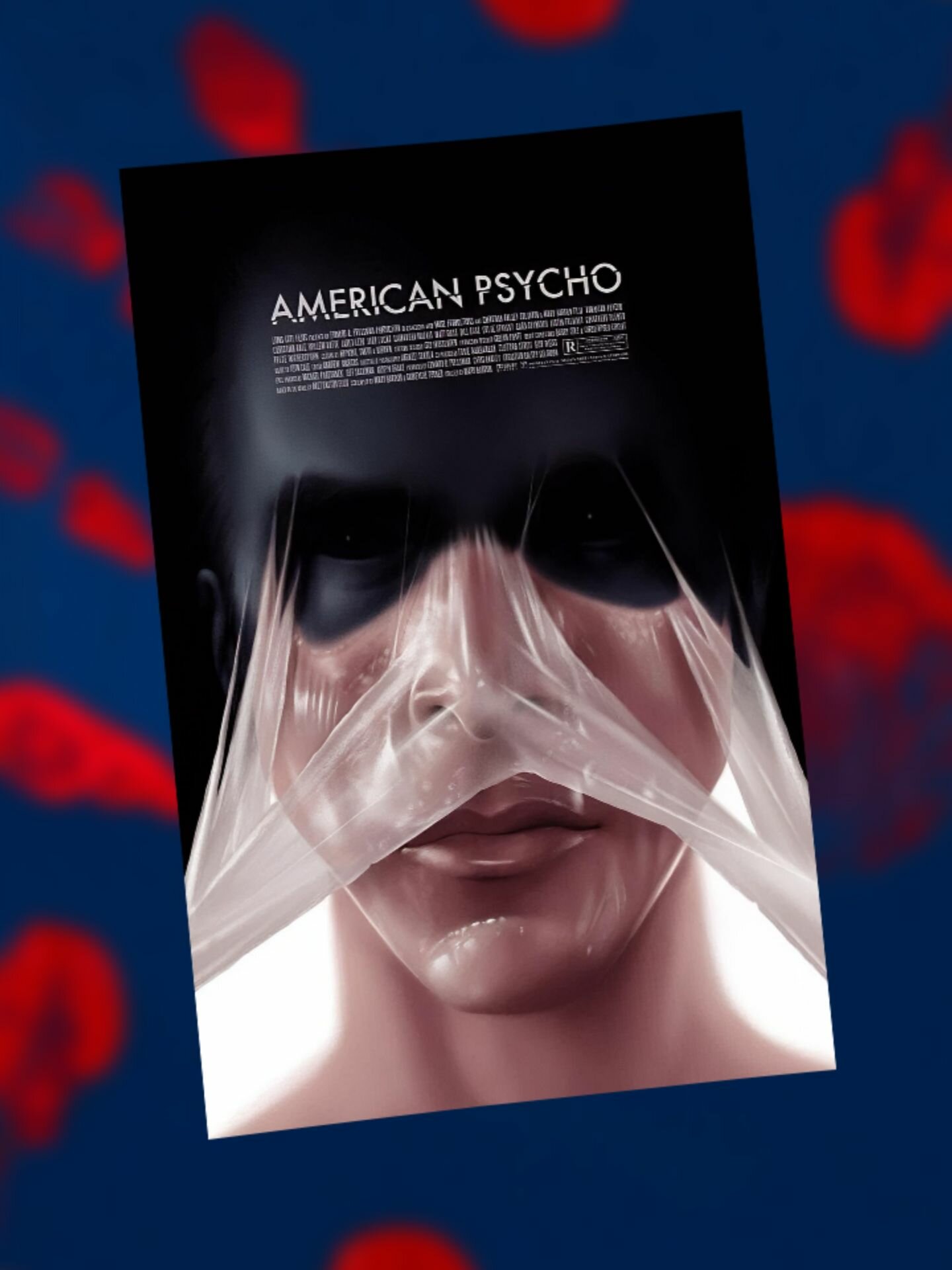 Постер pinterest "Американский психопат", 29.7х42см, А3, глянцевый