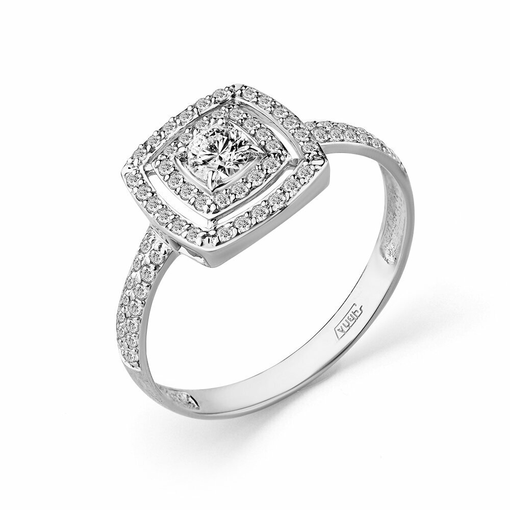 Кольцо, белое золото, 585 проба, бриллиант