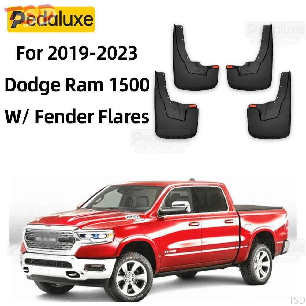 4 Шт. Для 2019-2023 Dodge Ram 1500 (With Wheel Eyebrow) Передние И Задние Брызговики Автомобильные АксессуарыTSD
