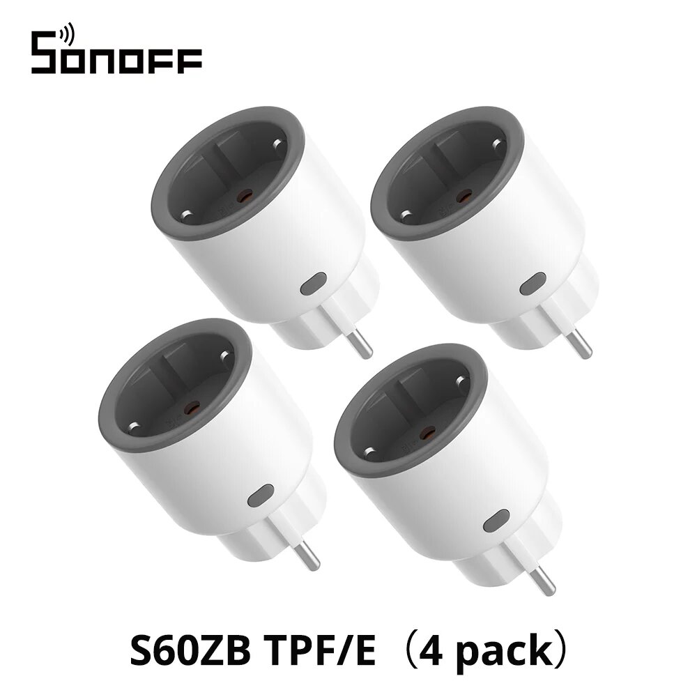 SONOFF S60ZB EU iPlug Zigbee Smart Plug S60ZBTPF (4 pack)