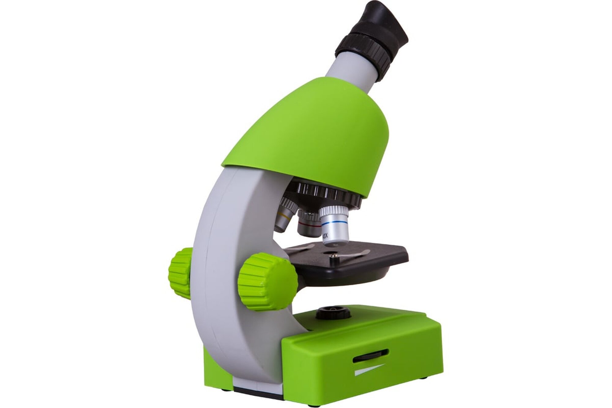 Микроскоп Bresser Junior, 40-640х, светодиодный, с набором для опытов, зеленый