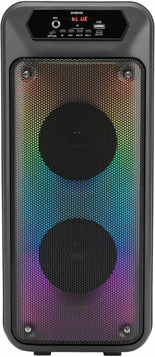 Минисистема Digma D-MC1705 черный 100Вт FM USB BT micro SD