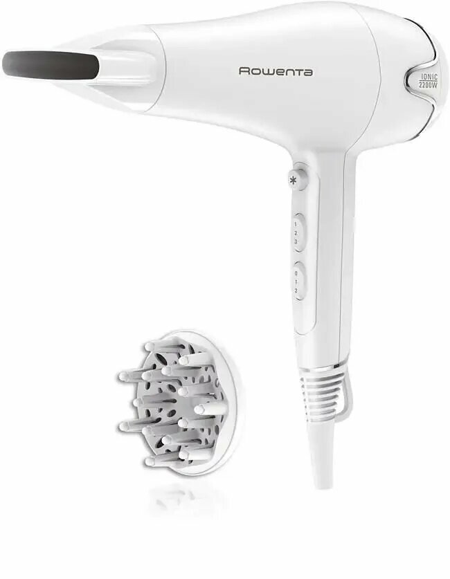 Rowenta Фен для волос CV5730 2200 Вт, скоростей 2, белый