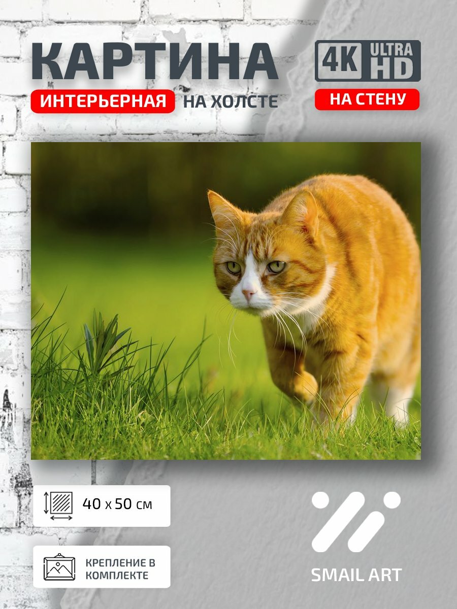 Картина на холсте интерьерная 40 на 50 на стену Охоте Animal для спальни animal style декор
