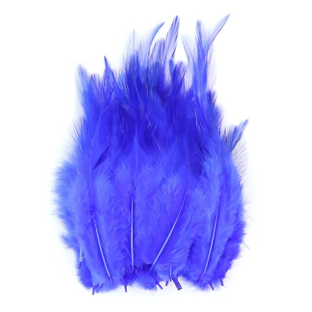 Синие декоративные перья Royal Blue, 100 шт.