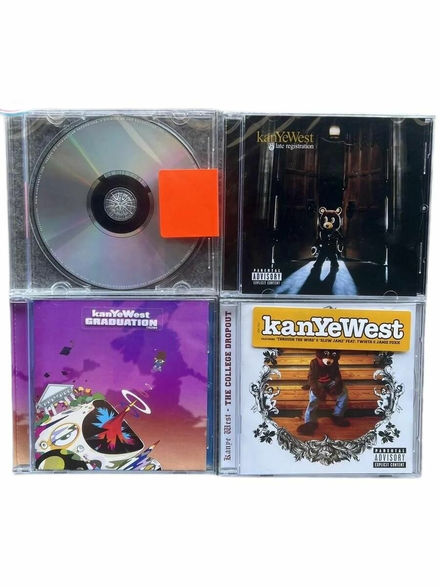 Kanye West Late Registration, Yeezus, Graduation, The College Dropout CD Совершенно новый Запечатанный Альбом